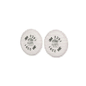 3M P100 Advanced Respirator Filter 2291, 1 Pair, Helps Protect Against Oil and Non-Oil Based Particulates, Mining, Shipbuilding, Abatement, Utilities