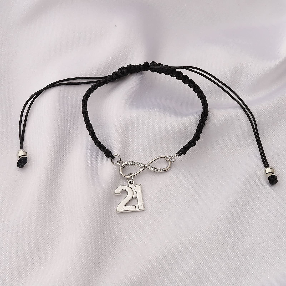 WSNANG 21st Bracelet Gift Happy 21st Birthday Gift Sweet 21 Jewelry With Inspirational Gift Card for Daughter Niece Gift (21st srting-Br)