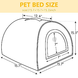 Cat Bed for Indoor Cats,Foldable cat cave,Anti-Slip & Water-Resistant Bottom,cat Houses for Indoor Cats or Small Dogs,Kitten Tent,Rabbit Bed,cat beds & Furniture