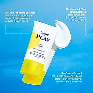 Supergoop! PLAY Everyday Lotion SPF 50-2.4 fl oz - Broad Spectrum Body & Face Sunscreen for Sensitive Skin - Great for Active Days - Fast Absorbing, Water & Sweat Resistant - Reef Friendly