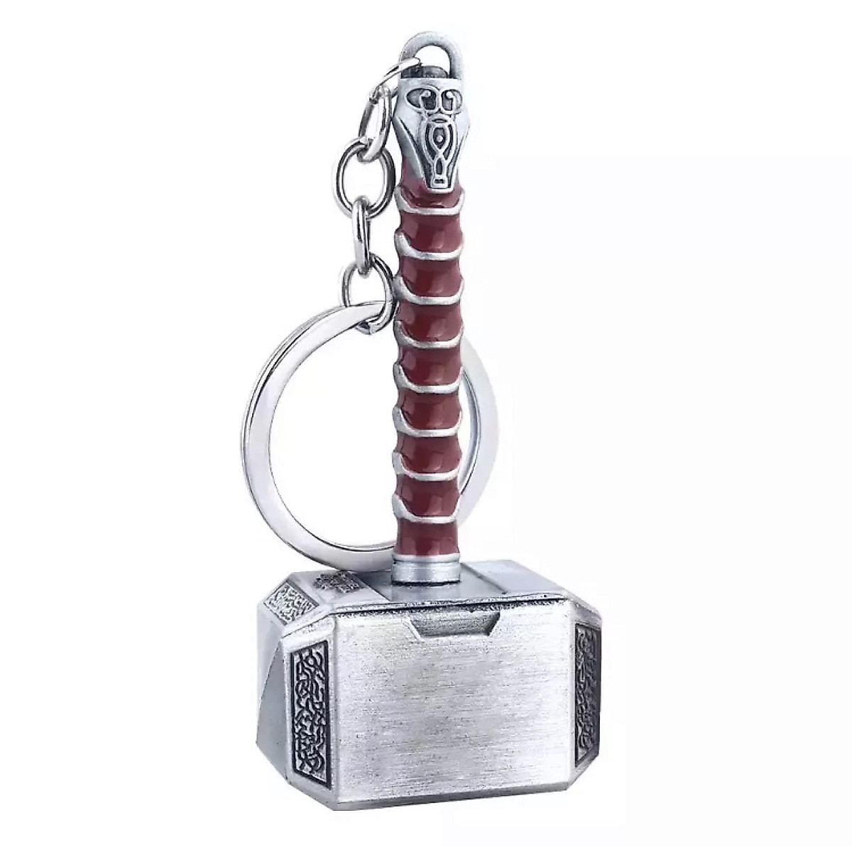 Bottle Opener Thor Bottle Opener Shape Beer Opener Funny Thor of Hammer Mjolnir Keychain Opener Thor Hammer Lovers Gift Party Pub Bar Gifts Wine Corkscrew Beverage Wrench  (Silver)