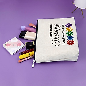 Sazuwu Bingo Lover Gifts Gambling Gift for Women Makeup Bag Bingo Player Game Gifts Birthday Gifts for Friend Female Cosmetic Bag Casino Lovers Gifts Christmas Gifts for Her Cosmetic Travel Pouch