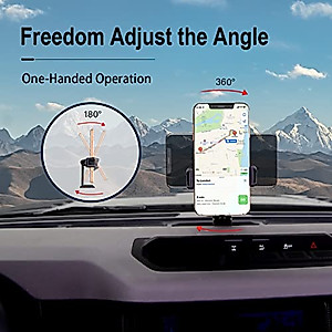 Fgo-togo Dashboard Phone Holder for Ford Bronco Accessories 2021 2022 Adjustable Phone Dash Mounted Custom Bronco Cell Phone Holder - Intsall with Original Car Screw