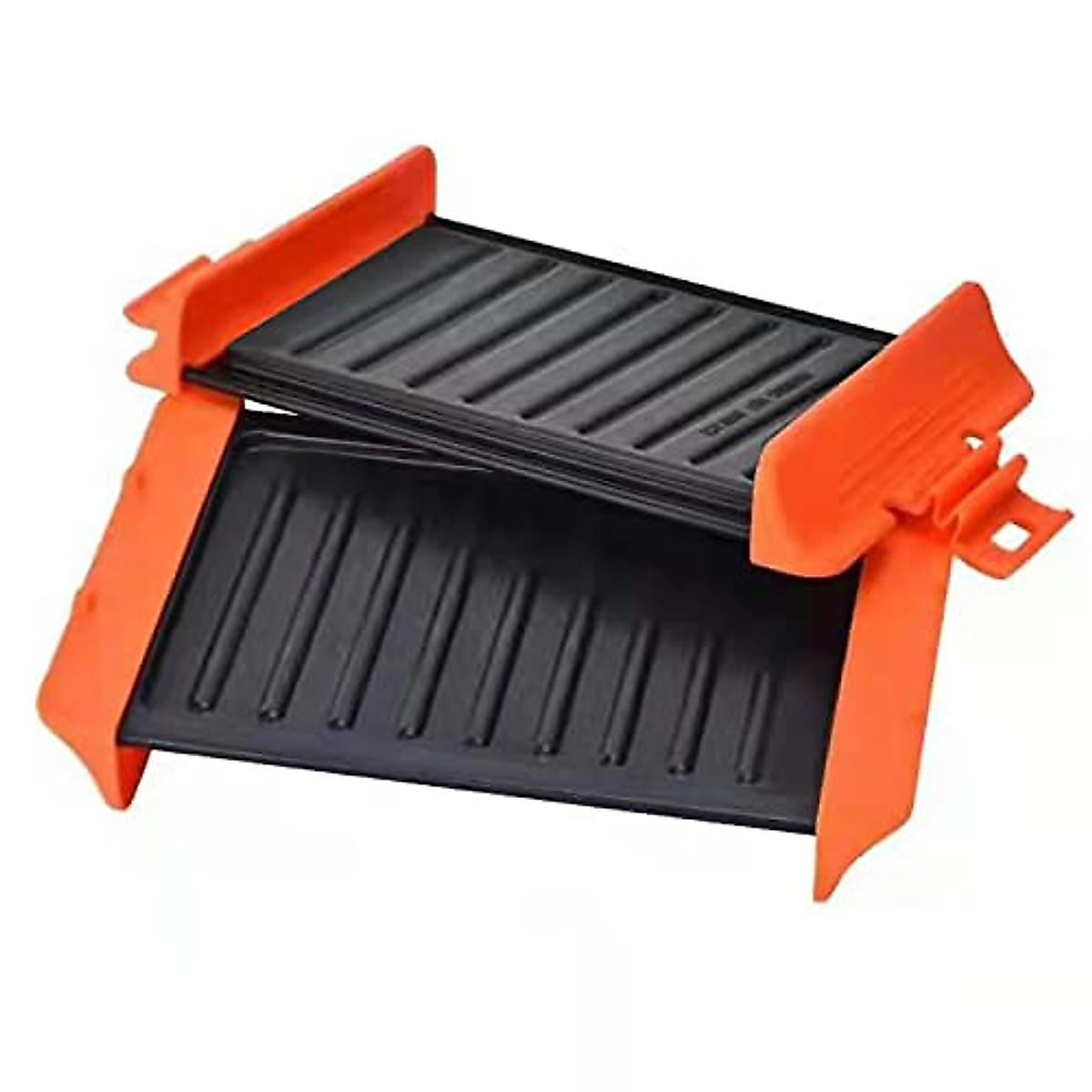 Maconee Microwave Sandwich maker | Microwave Grill Cheese Maker | Microwave Crisper Toaster Cookware | Panini Press | Cooking Fast and Dishwasher Safe Orange