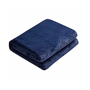 Monte & Jardin Luxury Collection Ultra Plush, Cozy, & Soft Throw, Heavy Weight for Extra Warmth 60 X 70in {Blue}
