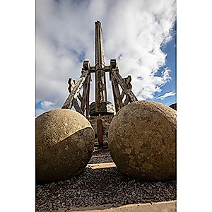 ArtDirect Defensive stone slingshot Urquhart Castle Loch Ness-Scotland II 13x18 Gallery Wrapped Canvas Museum Art by Norring, Tom