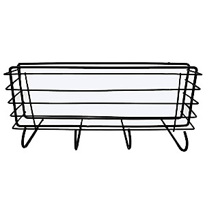 Daksang Bathroom Shower Caddy Basket Shelf Adhesive Shower Organizer Stainless Steel Shower Shelf, Shower Basket Storage for Bathroom Kitchen Shower organizer Wall Mounted(Black)