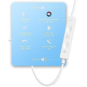 Oceovc Wired Earbuds with 3.5mm Plug, Wired Headphones in-Ear Earphones Corded with Microphone Built-in Remote, Compatible with iPhone/iPad/PC/Android and Most 3.5mm Jack Devices for Music, Podcasts