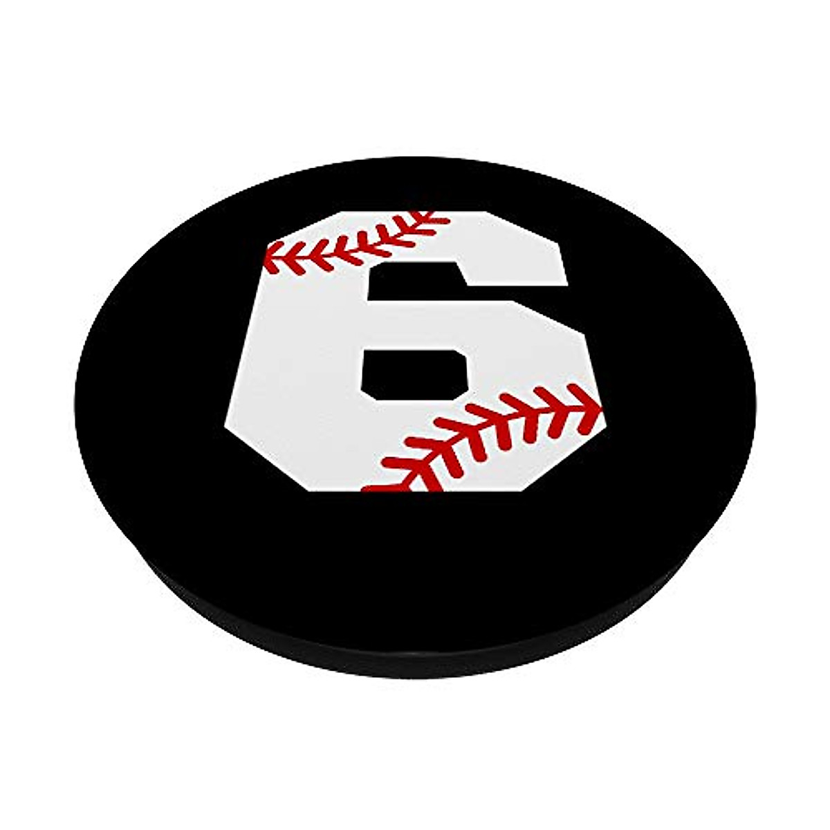 Baseball Pop Socket #6 - Baseball Popsocket - Number 6 PopSockets PopGrip: Swappable Grip for Phones & Tablets