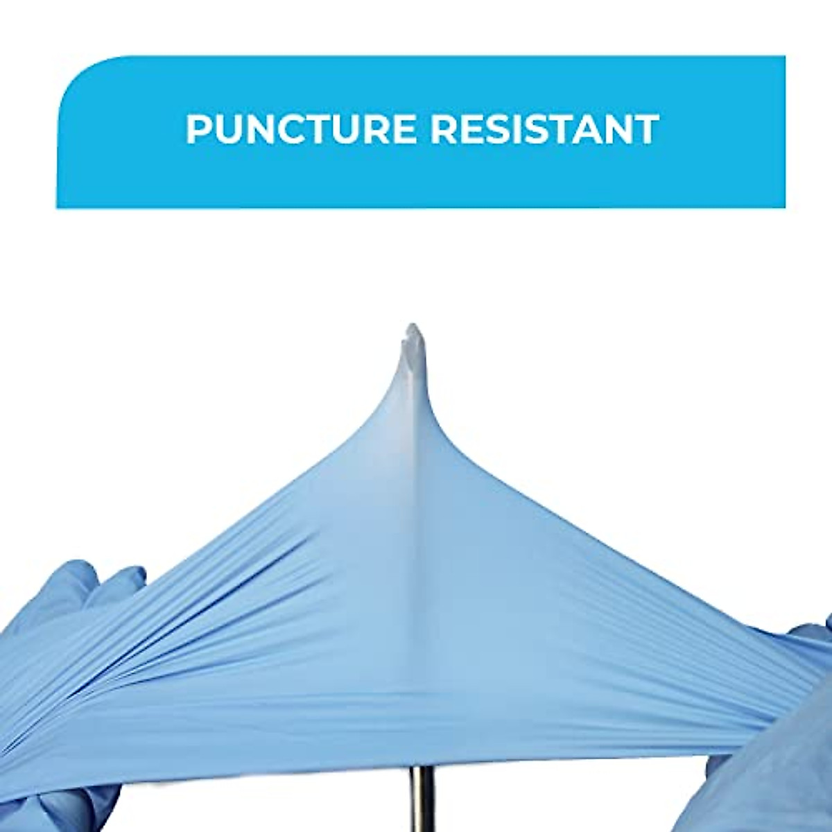 Care Plus NITRILECARE Blue Nitrile Exam Gloves, 100-Count S M L XL, 3 Mil, Clinic-Office-Daily, Medical, First-Aid, Clinics, Cooking, Cleaning, Puncture-Resistant (8FZ0003U)