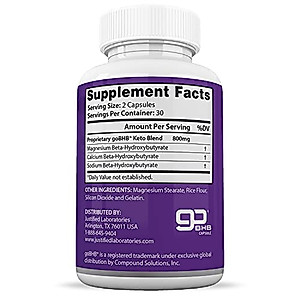 (3 Pack) Extra Burn Keto Pills 800MG Includes Patented goBHB® Exogenous Ketones Advanced Ketosis Support for Men Women 180 Capsules