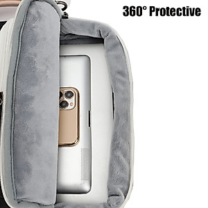 SANFAN 360° Protective Laptop Shoulder Bag Sleeve Case For MacBook Air 15 inch and 15 inch-15.6 inch Laptop (Black)