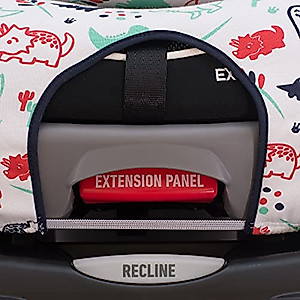 JYOKO Kids Cover Liner for car seat Compatible with Graco Extend2fit, 100% Cotton Made (Dino Party)