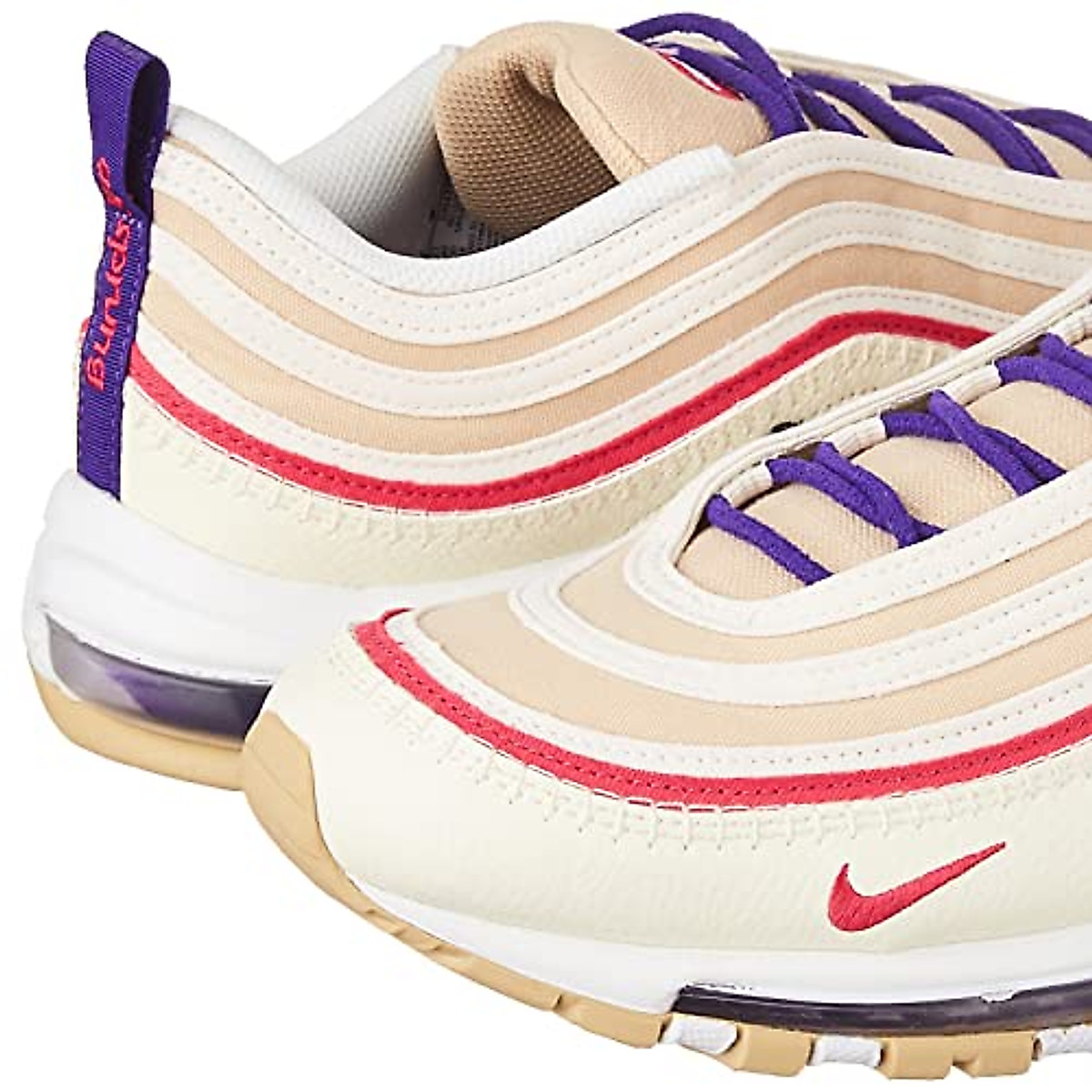 Nike Men's Air Max 97 Running Shoes, Sesame/Coconut Milk-phantom-el, 8.5