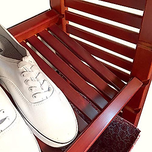 Stand Alone Tower with Adjustable Shelves Finish: Red Mahogany