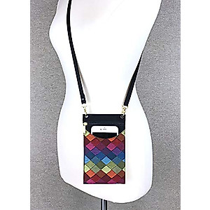 Danny K. Women's Tapestry Crossbody Cell Phone or Passport Purse, Handmade in USA (Jewel)