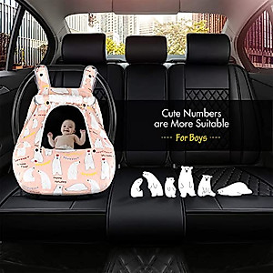 Car Seat Cover for Babies Boy&Girl, CCATTO Infant Carseat Canopy, Skylight Ventilation Design, 2 Layers Windows, Breathable Adjustable Universal Fit Baby Carrier Cover for Spring Autumn Winter
