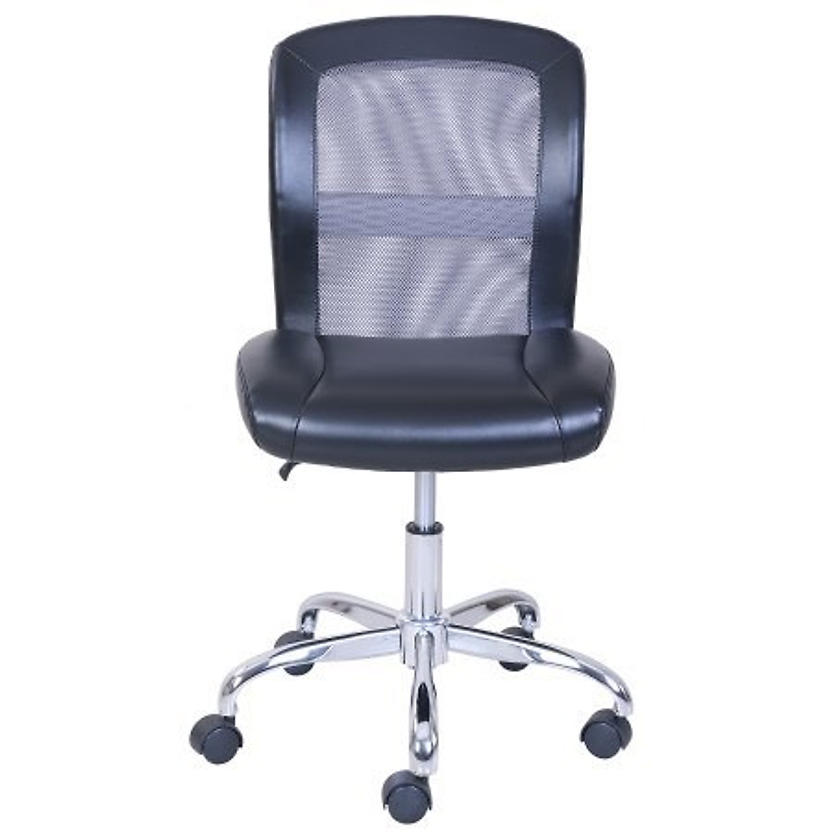 Mainstays Vinyl and Mesh Task Chair, Multiple Colors, Black/Gray