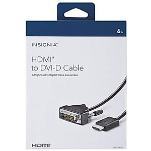 Insignia HDMI to DVI-D 6ft Cable