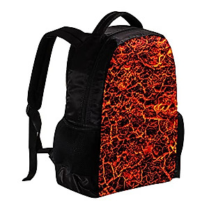 VBFOFBV Lightweight Casual Laptop Backpack for Men and Women, Flame Fire Pattern