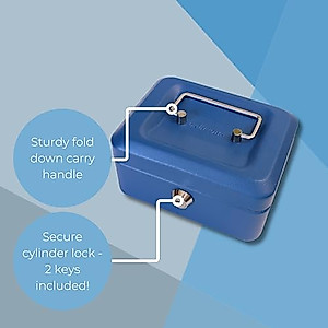 Cathedral 6" Cash box blue