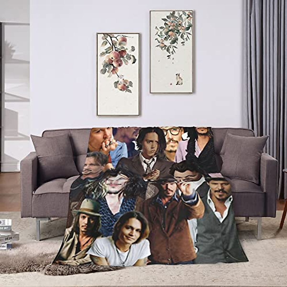 Super Johny dep Soft Blanket Warm Cozy Throw Blanket Lightweight Blankets