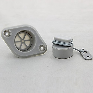 UP100 4pcs New Grey PVC Scupper Plug Boat Drain Valve Cap for Kayak Inflatable Dinghy Speedboats