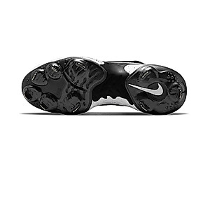 Nike Alpha Huarache Elite 3 Low CK0746-010 Black-White Men's Metal Baseball Cleat 8.5 US