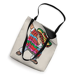 Dabbing Mexican Poncho Cinco de Mayo Boys Men Sombrero Dab Tote Bag