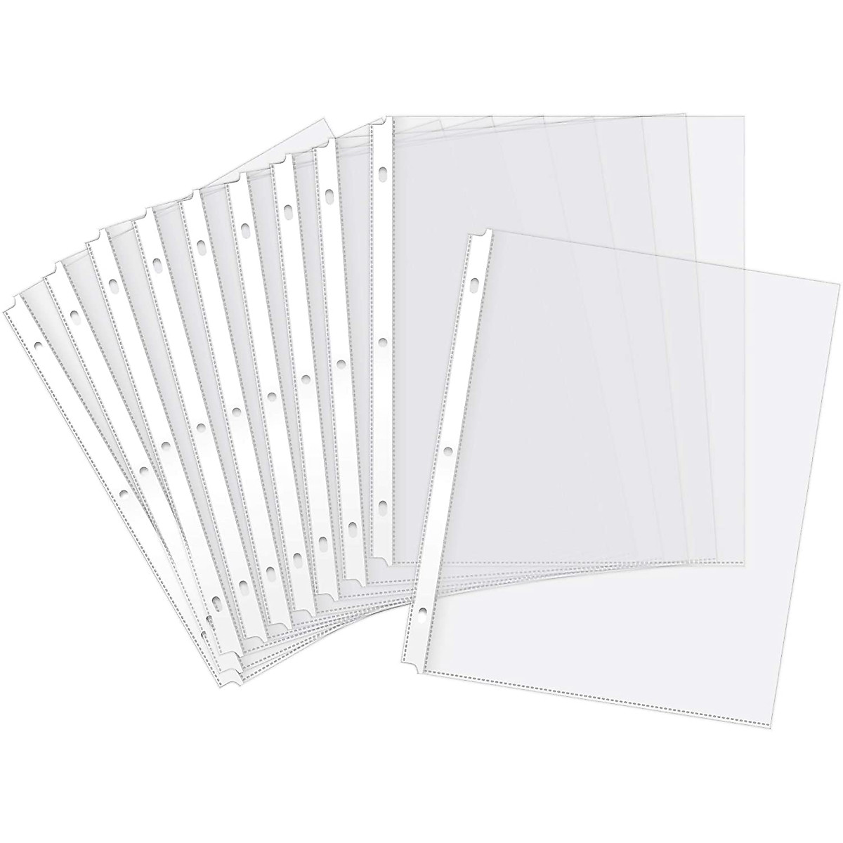 Sheet Protectors | 50 Pack Page Protectors - Sheet Protectors for 3 Ring Binder, 8.5” x 11”