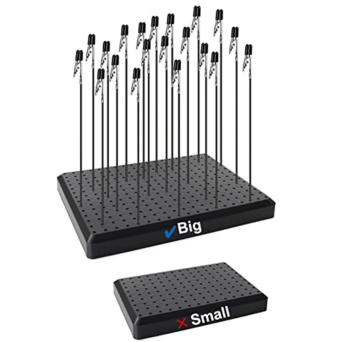 Evemodel GJJC19B Painting Stand Big Base 14 x 19 Holes and 20pcs Alligator Clip Stick Set Modeling Tools for Airbrush Hobby Model Parts New
