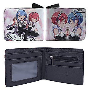 Amatensu Anime Characters Natsuki Subaru wallet Emilia wallet Ram wallet Rem wallet I