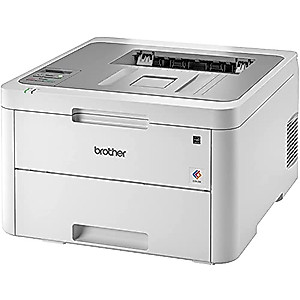 Brother L-3210CW Series Compact Digital Color Laser Printer I Wireless & USB Connectivity | Mobile Printing I Print Up to 19 Pages/min I Up to 250-sheet/tray Input + Printer Cable