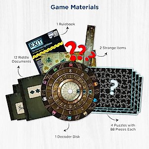 EXIT: The Deserted Lighthouse (With Jigsaw Puzzle) | Exit: The Game - A Kosmos Game | Family-Friendly, Jigsaw Puzzle-Based at-Home Escape Room Experience for 1 to 4 Players, Ages 12+