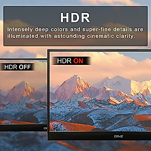 ERKE Portable Monitor USB C Monitor for Laptop 15.6 inch 1080P FHD HDR Computer Second