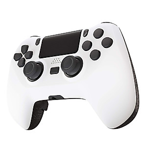 eXtremeRate White Decade Tournament Controller (DTC) Upgrade Kit for PS4 Controller JDM-040/050/055, Upgrade Board & Ergonomic Shell & Back Buttons & Trigger Stops - Controller NOT Included