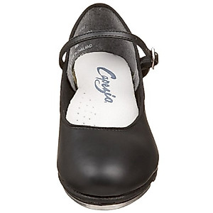 Capezio womens Jr. Footlight Tap Shoe, Black, 7.5 M US