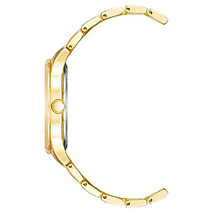 Amazon Essentials Unisex Bracelet Watch, Gold/Green