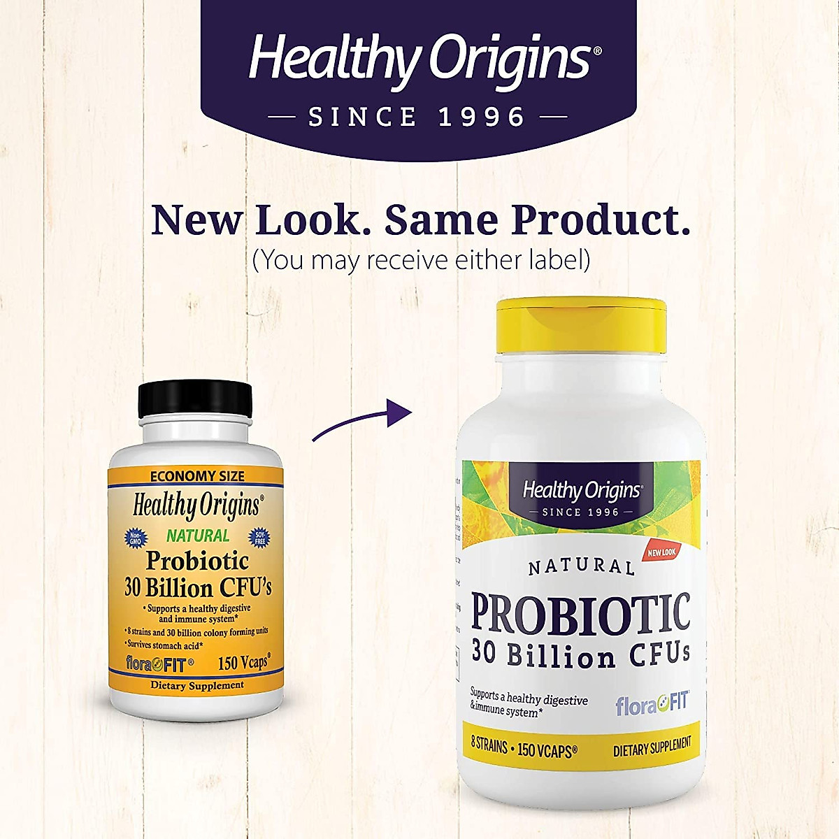 Healthy Origins Probiotic 30 Billion CFUs - Shelf Stable Probiotics for Women and Men - Supports Gut Health - Probiotics for Digestive Health - 150 Veggie Capsules