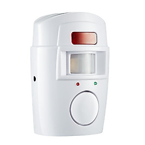 Mengshen Infrared Motion Sensor Alarm - Burglar Alarm with 2 Remote Controls, Suitable for Home/Garages/Shops, H88
