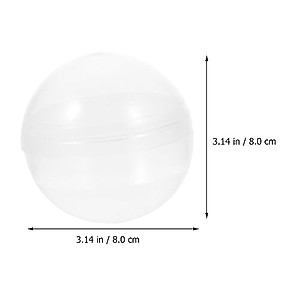 ABOOFAN Vending Machines 20pcs Gumball Vending Machine Capsules Bulk Small Round Capsules Clear Containers for, Party Favor Prize, Themed Party Favors 80mm Claw Machine Balls
