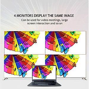 VSVABEFV 4K HD HDMI Switch, 4 Ports 4K x 2K HDMI 2.0 Switcher Hub Port Switches with IR Wireless Remote, for Mackbook HDTV Laptop Xbox 360 PS4 PS5