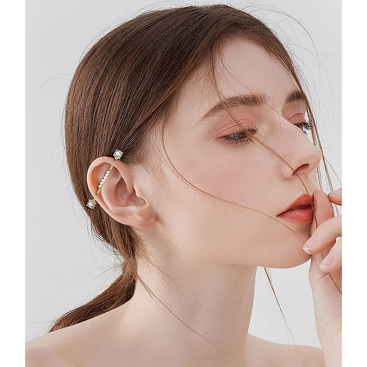 Masedy 12Pcs 14G Stainless Steel Industrial Earrings for Women Men Industrial Barbell Cartilage Scaffold Piercing 38mm 1 1/2" Inch G