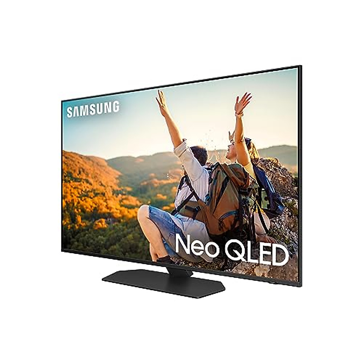Samsung QN55QN90CAFXZA 55 Inch Neo QLED Smart TV with 4K Upscaling with a CR-STEALTHBAR Desktop Soundbar with Bluetooth (2023)