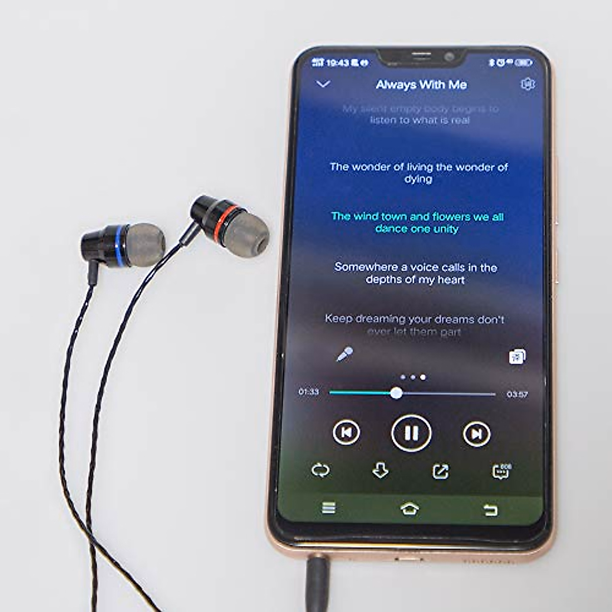 3 Packs Earbud Headphones with Remote & Microphone, findTop in Ear Earphone Brass Sound Noise Isolating Tangle Free for iOS and Android Smart Phones, Laptops