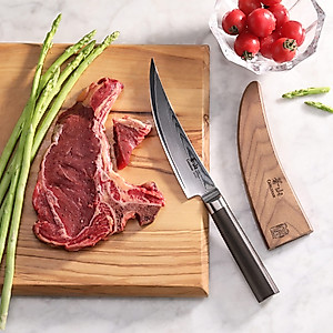 Cangshan HAKU Series 6-Inch Boning Knife with Sheath, Forged X-7 Damascus Steel, 501073