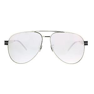 SAINT LAURENT Saint Laurent Grey Aviator Sunglasses SL M5300360 Black 60 13 145