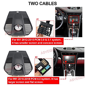 ASVEGEN Sport Chrono Stopwatch Mounted Dashboard for Porsche 911 991 2013-2019, Beige Panel and Black Clock