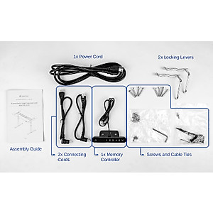 ApexDesk Elite K Series 60" x 27" Electric Height Adjustable Standing Desk with LED Memory Controller (60” x 27” Rectangular Top, Black)