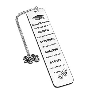 Graduation Gifts for Him Her Class of 2023 Inspirational Bookmark Bulk High School College Grad Gifts for Men Women Nurse Masters Student Boy Girl Son Daughter 2023 Senior Party Gifts